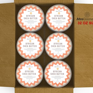 Raw African Shea Butter 32 Oz Containers Bulk Wholesale, 100% Pure ...
