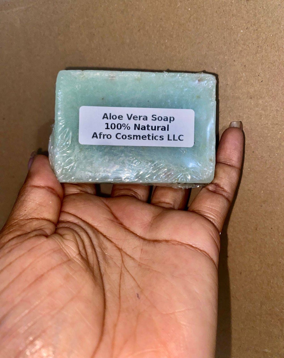 ALOE VERA SOAP With Shea Butter, Vitamin E Oil, Natural Organic Vegan Soap for Face, Body and ...