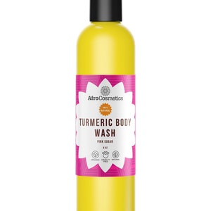 Turmeric Body Wash, Shower Gel, Natural Shampoo, Turmeric Kojic Soap ...