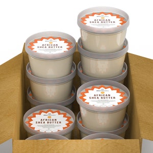 Raw African Shea Butter 16 Oz Containers Bulk Wholesale, 100% Pure ...