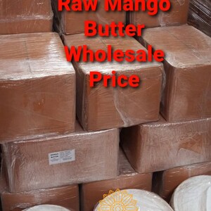 Raw Mango Butter Bulk, Pure Natural Organic Unrefined Cold Pressed ...