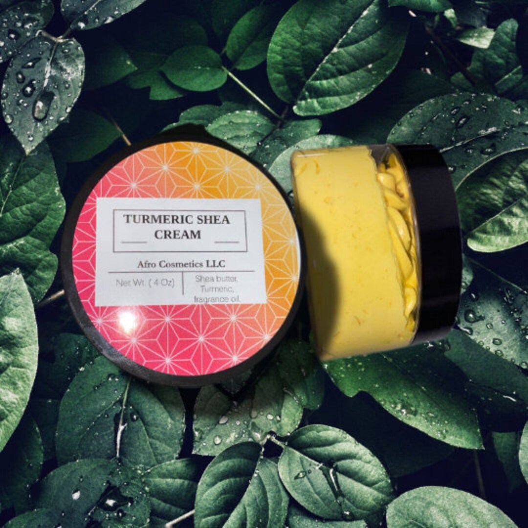 Turmeric Cream With Shea Butter, 100% Natural Organic Body Butter ...