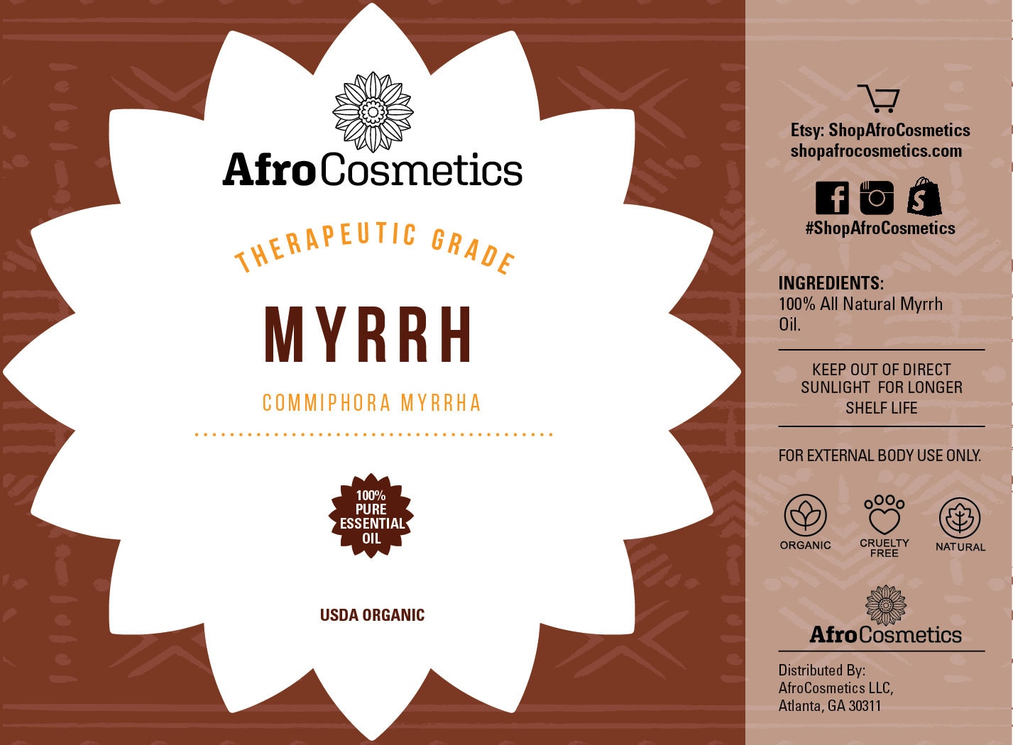 Myrrh Essential Oil, Therapeutic Grade, 100% Pure Natural Undiluted for ...