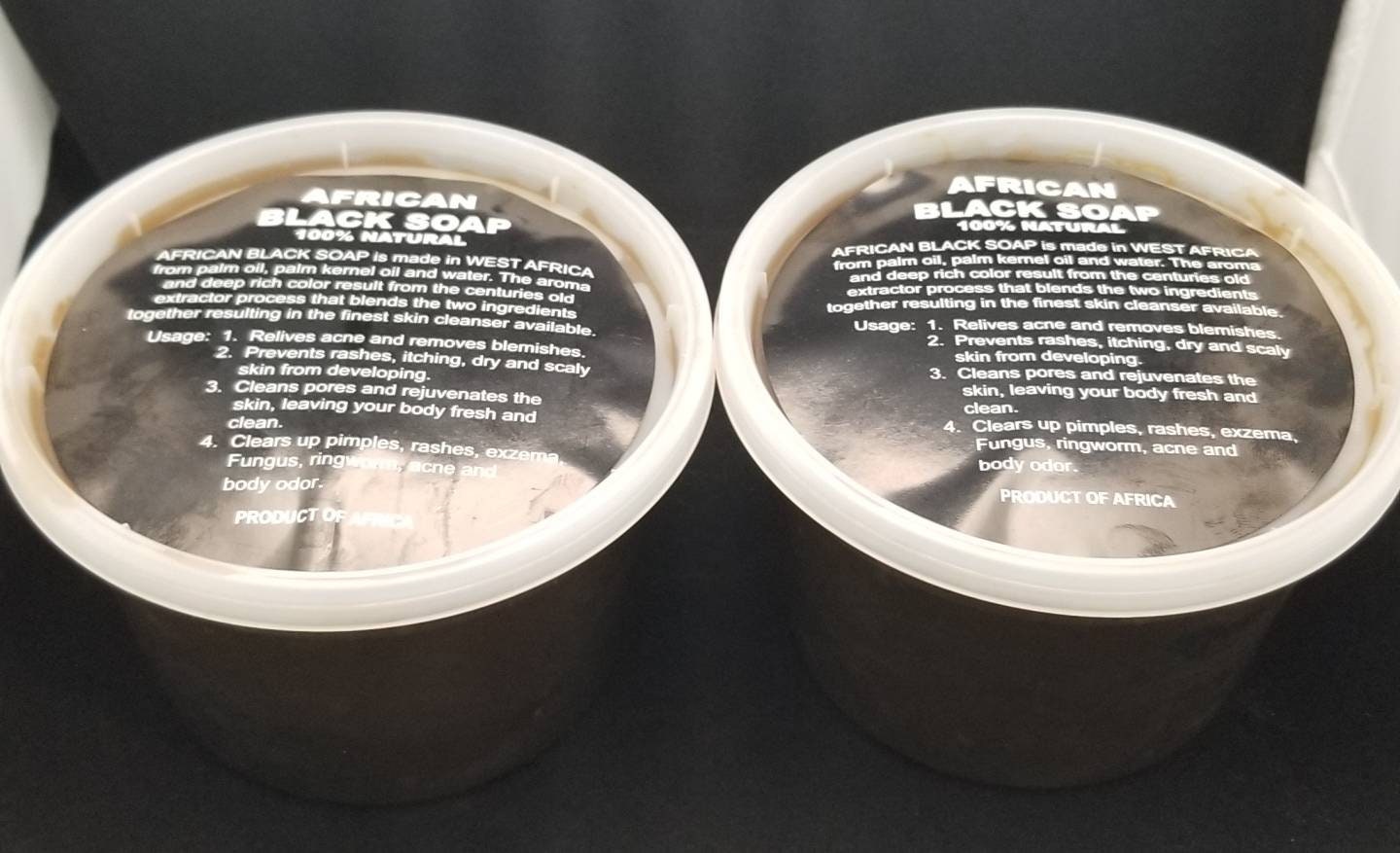 Raw African Black Soap Paste 100% Natural Organic Unrefined - Etsy