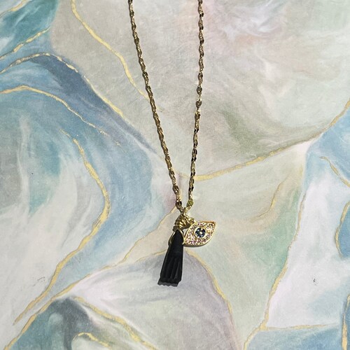 Mano De Azabache Protection Charm Necklace Genuine Azabache - Etsy