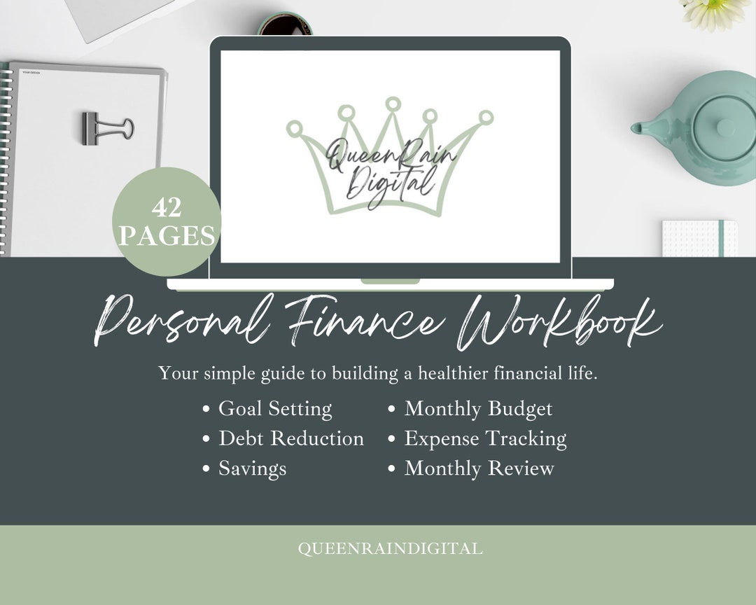 Personal Finance Workbook, Printable Download, SMART Goals, Debt ...