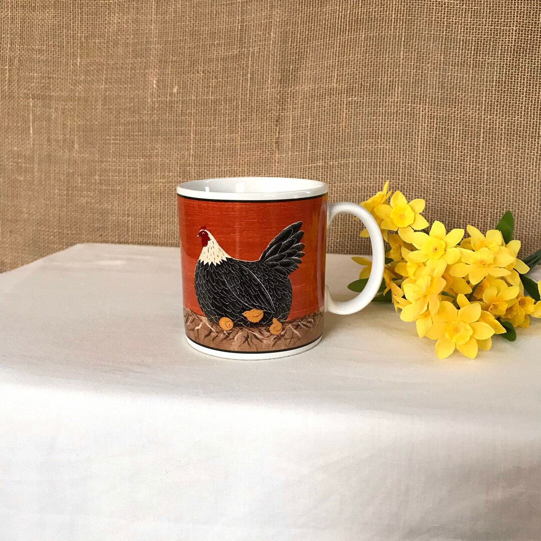 Vintage Henny Penny by Warren Kimble Mug Chicken Sakura Hen Art ...