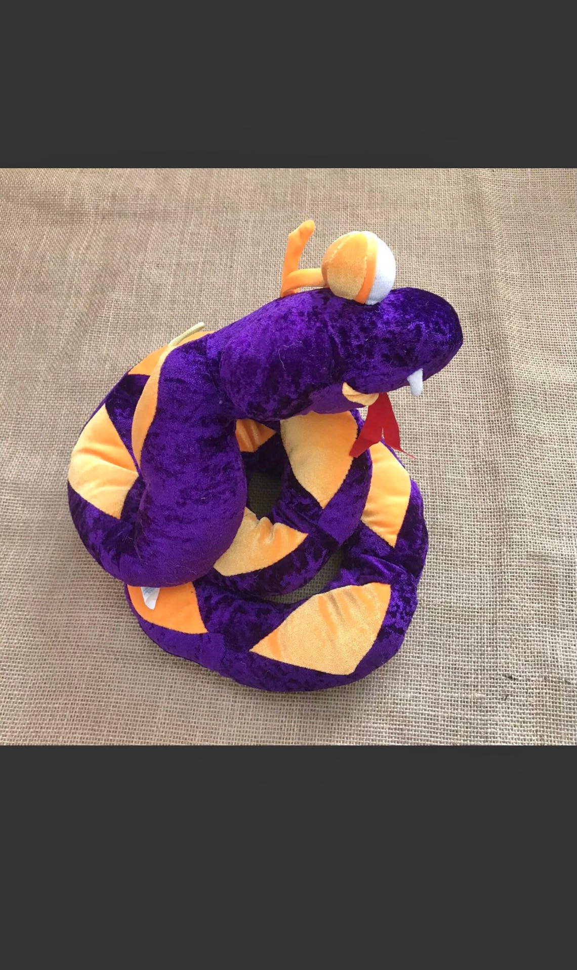 Large Purple Stuffed Snake Diamondback Rattlesnake Plush Toy | Etsy