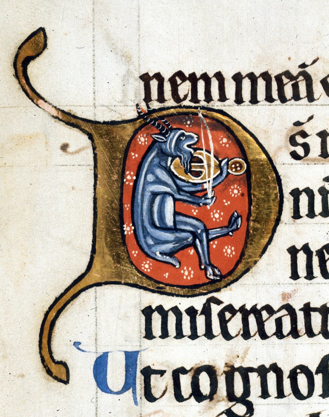 Happy Goat With Rebec Medieval Print, Goat Gift, Honme Decor, Authentic ...