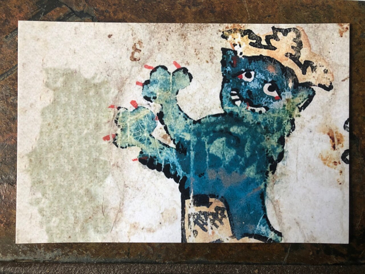 Dentures Medieval Print, Cat Art Gift, Home Decor, Bestiary, Marginalia ...