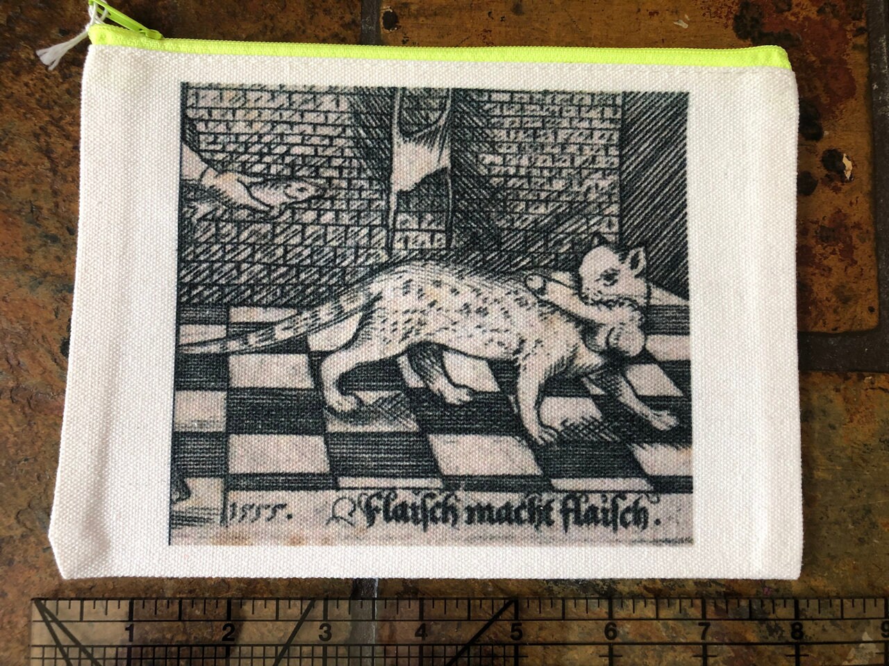 Zipper Bag With Flesh Makes Flesh Art, School Pencil Case, Sewing Pouch ...
