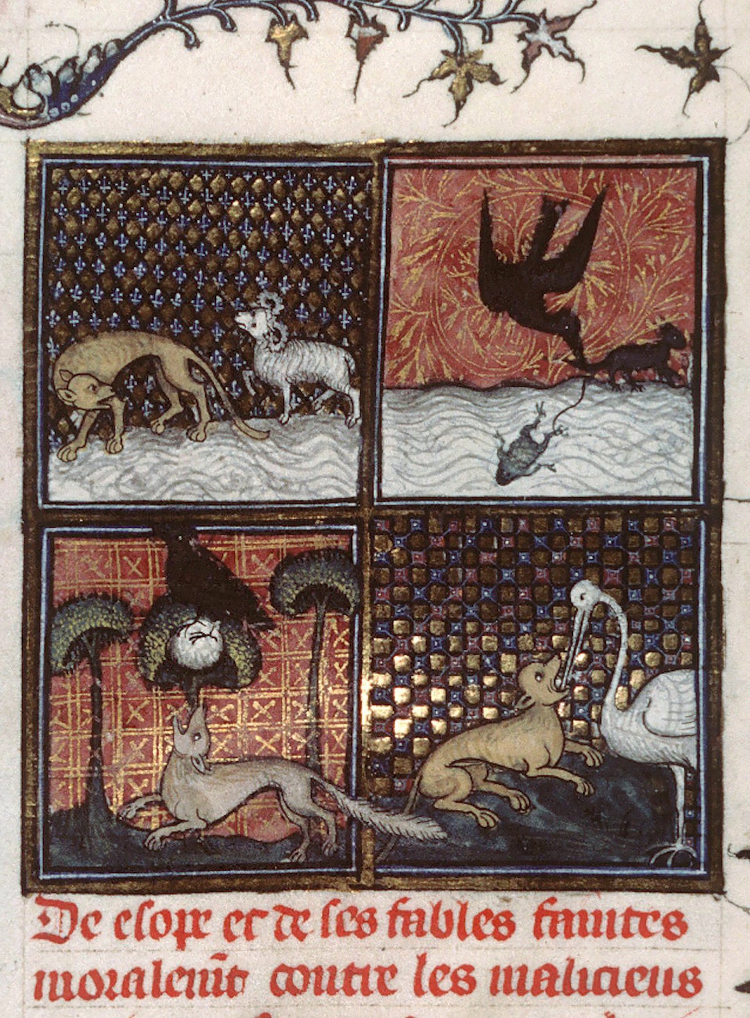 Aesop Fables Medieval Art Print, Fantasy Gift, Home Decor, Authentic ...