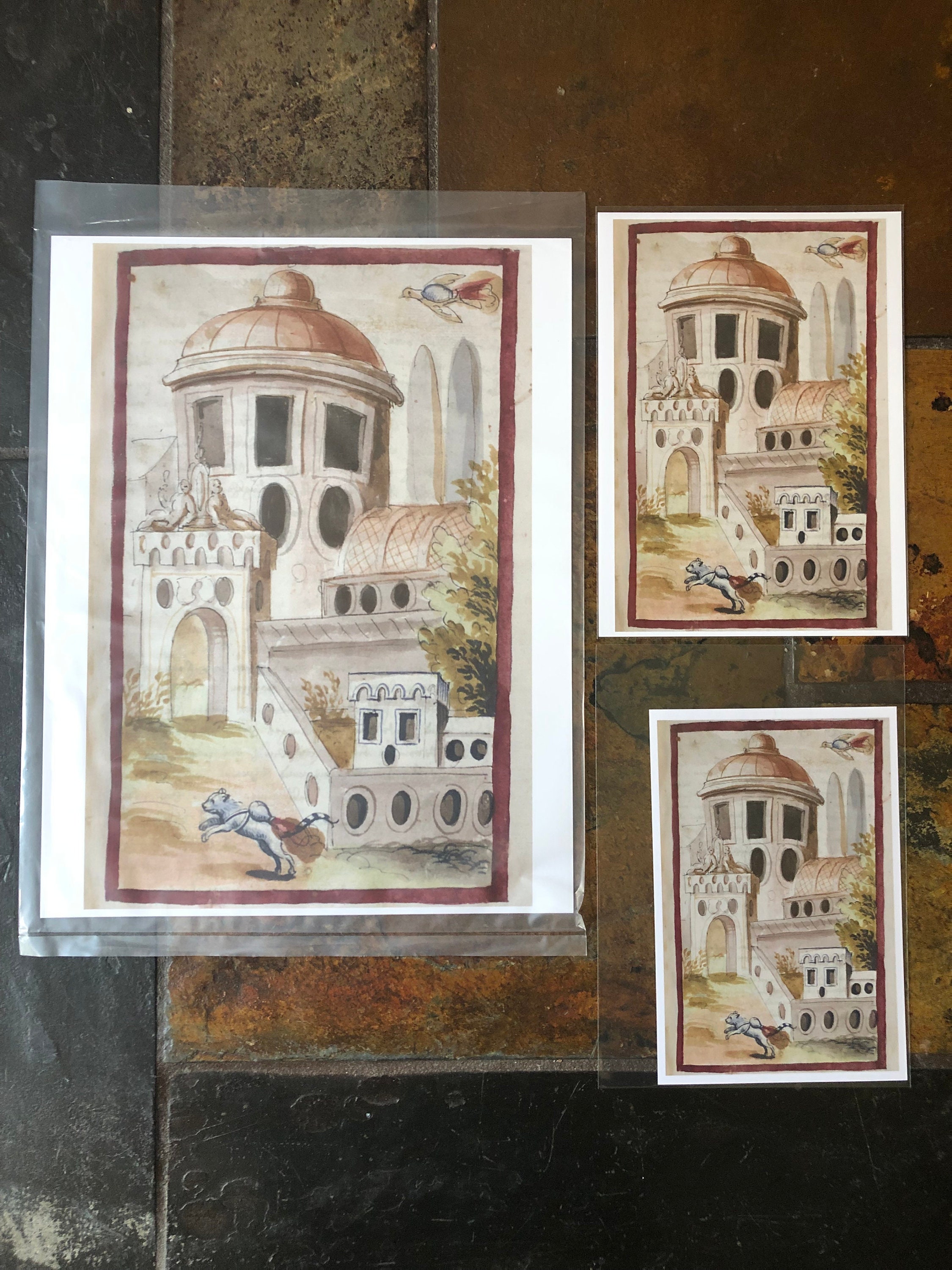 Rocket Zooms IV Renaissance Print, Cat Art Gift, Bestiary, Medieval ...