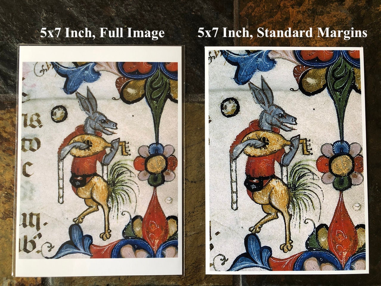 Happy Donkey With Lute Medieval Print, Donkey Gift, Wall Art, Framable ...