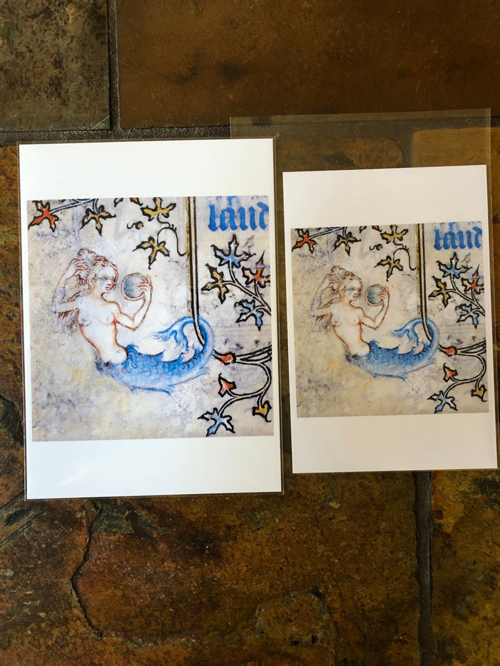 Merperson V Medieval Print, Siren, Mermaid, Medieval Art, Wall Decor ...