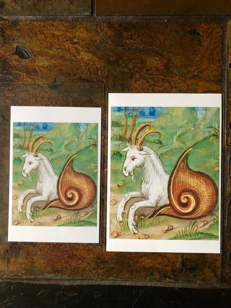 Snail Goat I Medieval Print, Funny Art Gift, Animal Cuteness, Home ...