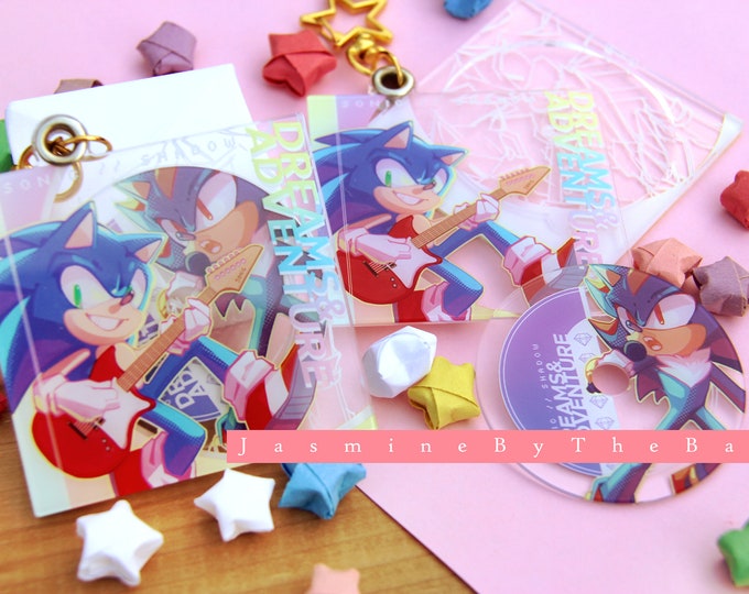 Sonic and Shadow CD Charms - Etsy