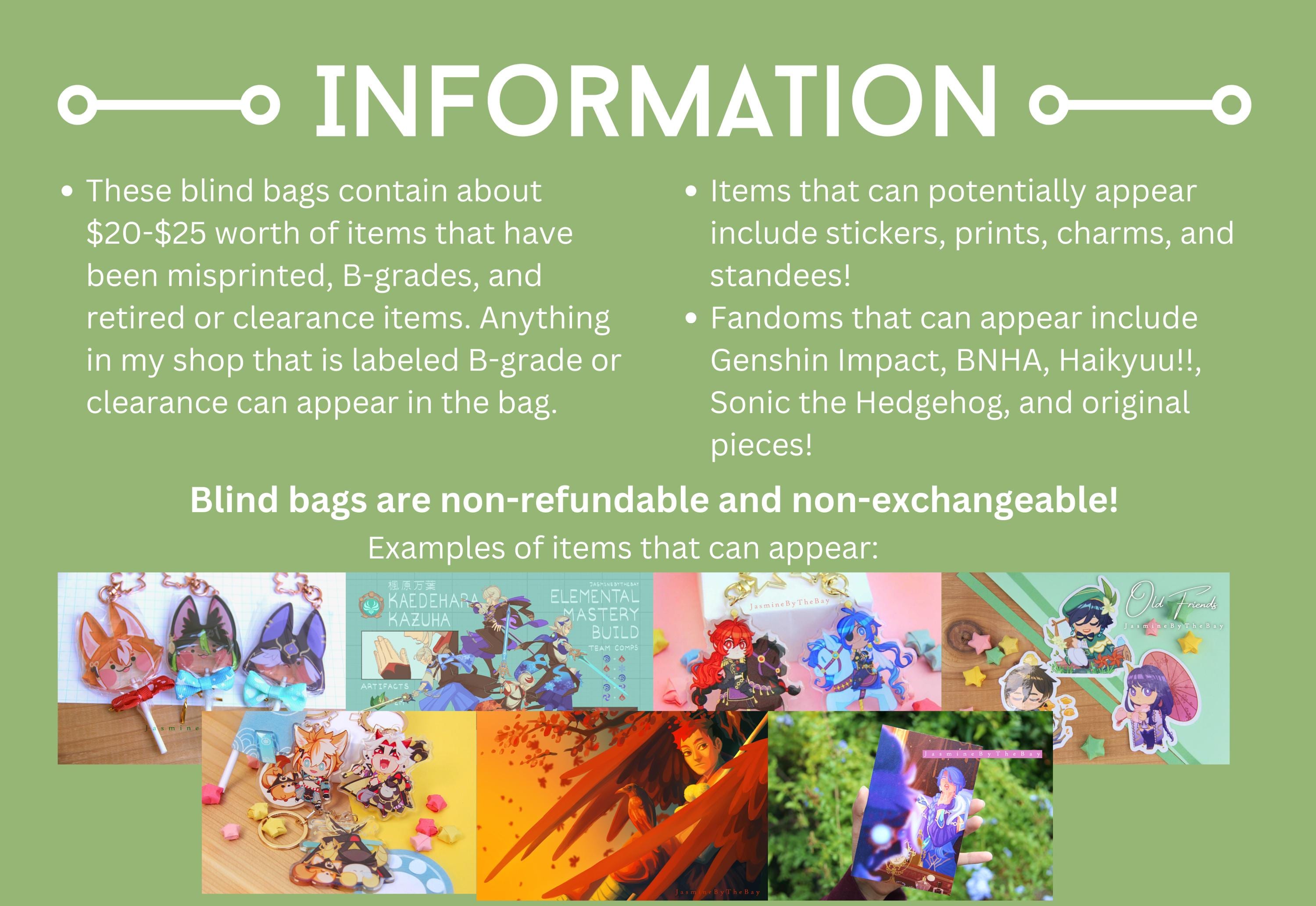 Blind Bag - B-grades, Retired, and Misprint Items - Etsy