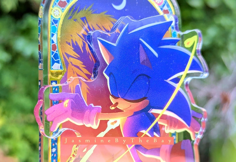 Sonic and the Secret Rings Gold Standee - Etsy
