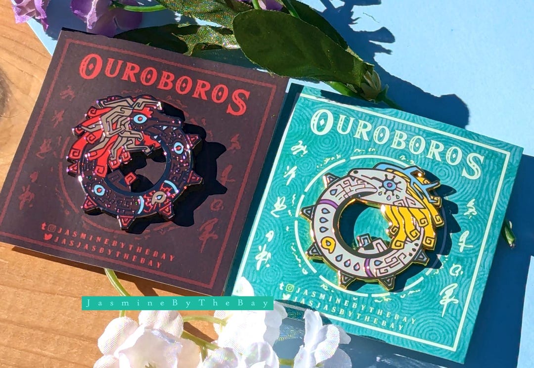 TOTK Ouroboros Enamel Pins - Etsy