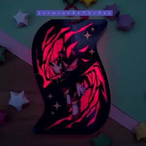 Doom Wing Shadow Glowing Quicksand Glitter Charm - Etsy