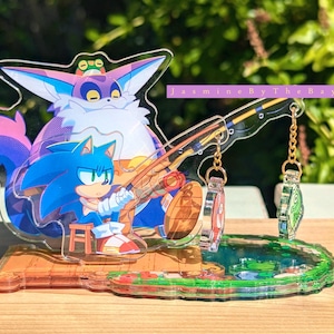 Sonic and Big Fishing Shaker Standee - Etsy