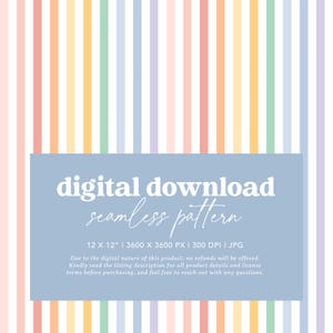 Rainbow Stripes Seamless Pattern, Colorful Vertical Stripe Repeating ...
