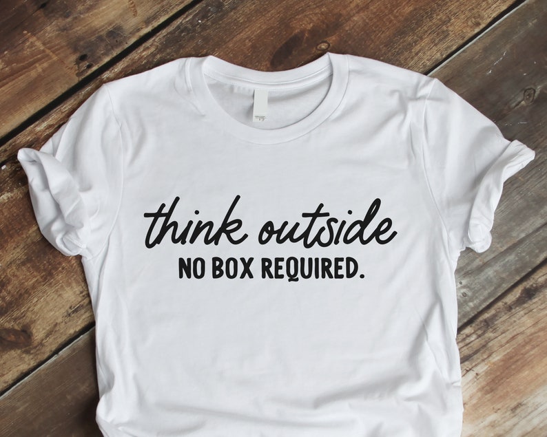 Think Outside No Box Required SVG Cut File SVG File for - Etsy