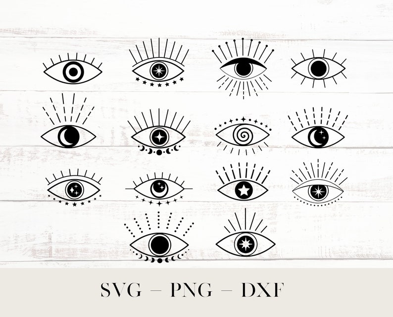 Evil Eye Svg Witchy Devil Eye Png Mystical Symbol Celestial - Etsy