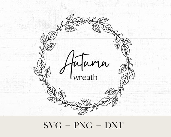 Leaf Frame Svg Fall Leaf Wreath Svg Fall Wreath Png Cutting - Etsy