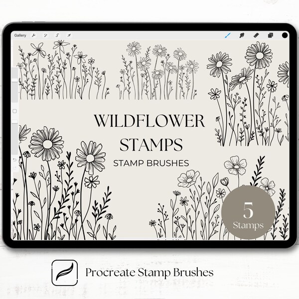 Wildflower Stamps - Etsy