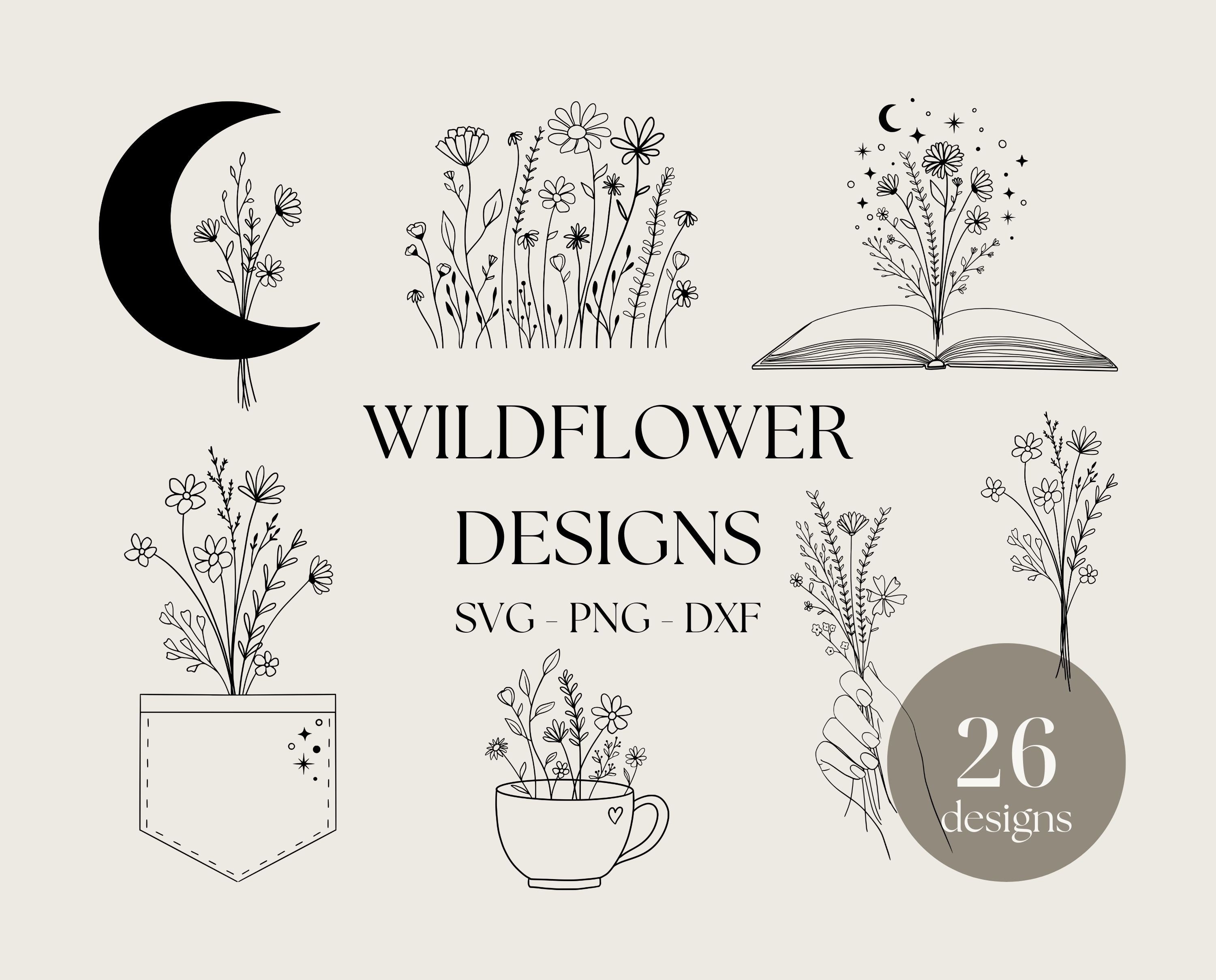 Wildflower Svg Bundle Flower Bouquet Svg Floral Svg Bundle - Etsy