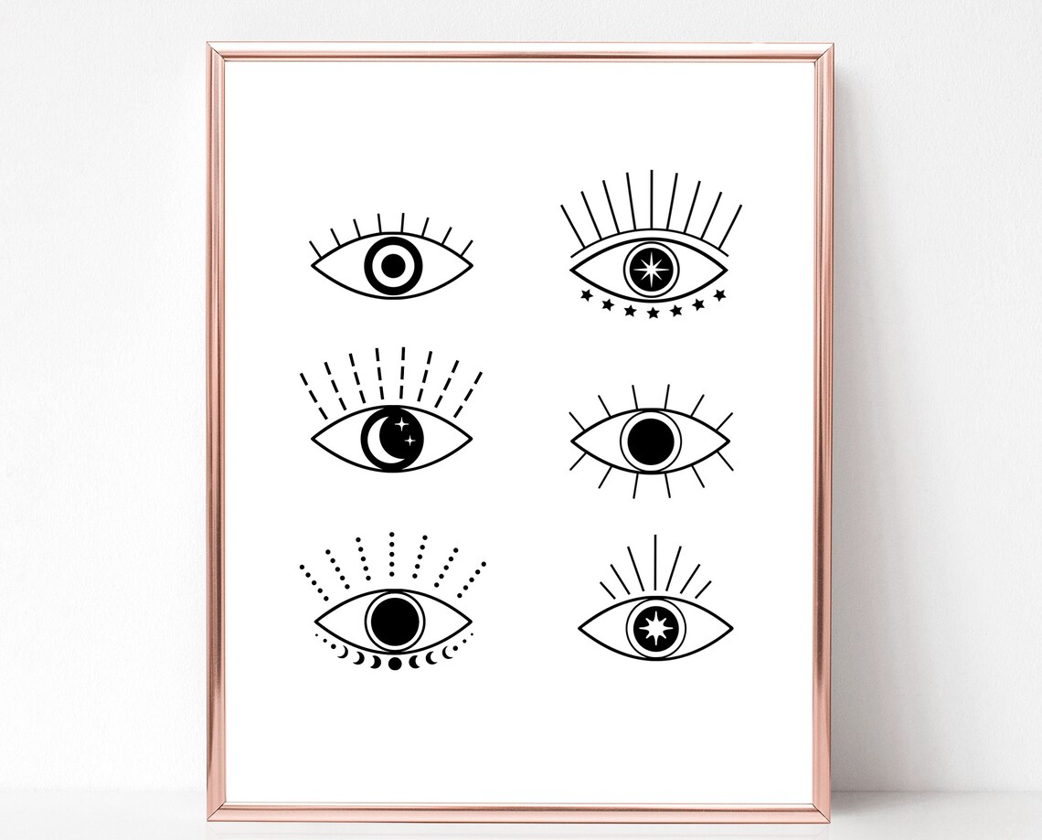 Evil Eye Svg Witchy Devil Eye Png Mystical Symbol Celestial - Etsy