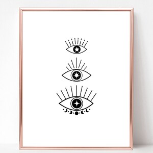 Evil Eye Svg, Witchy Devil Eye Png, Mystical Symbol, Celestial Eye SVG ...