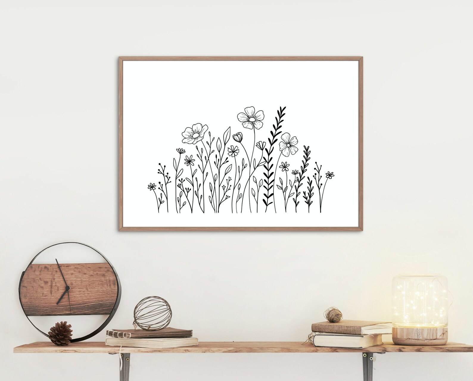 Flower Meadow Svg Wild Flower Svg Flower Border Svg - Etsy