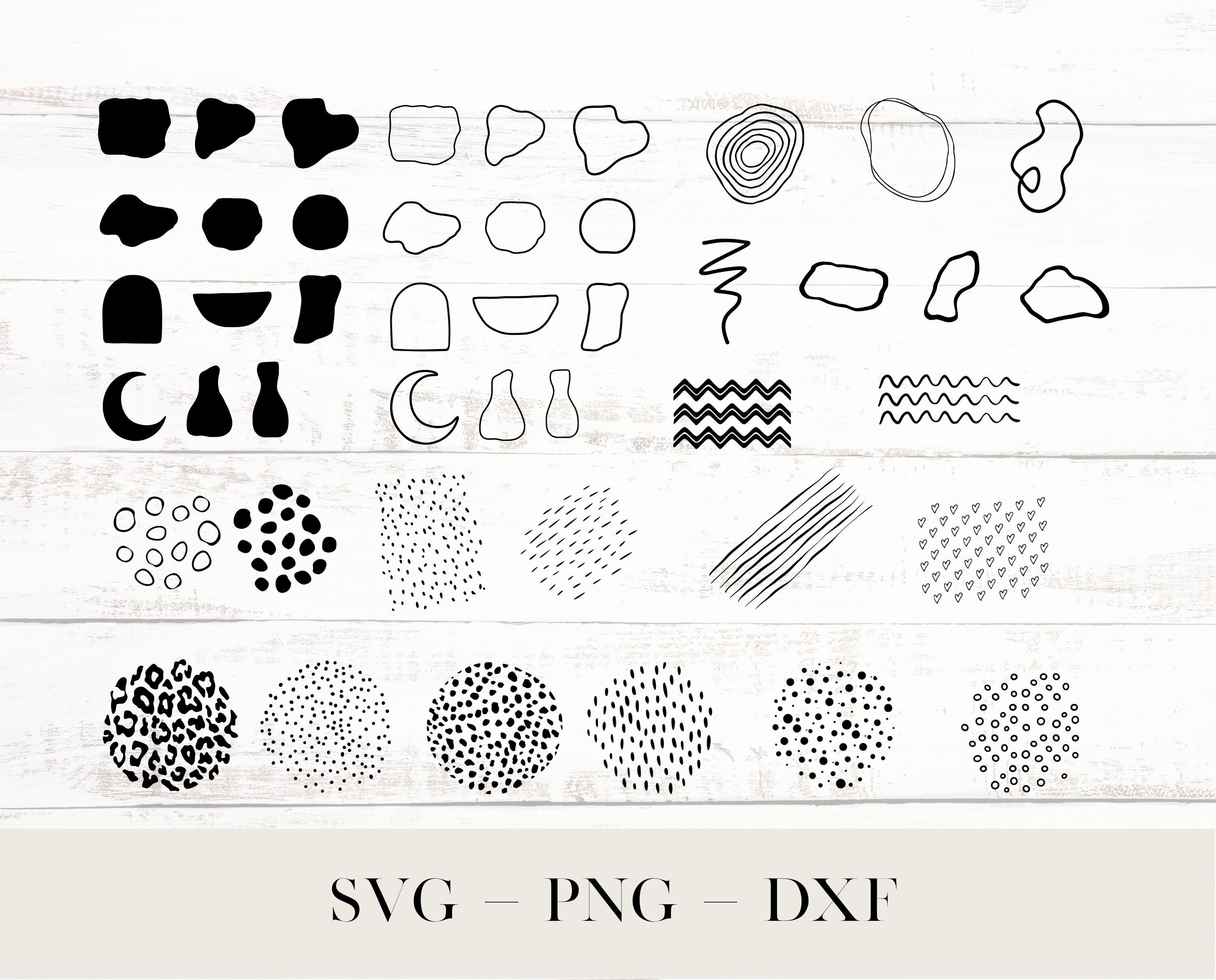 Abstract Shapes Svg Boho Svg Bundle Modern Minimalist Svg - Etsy Australia