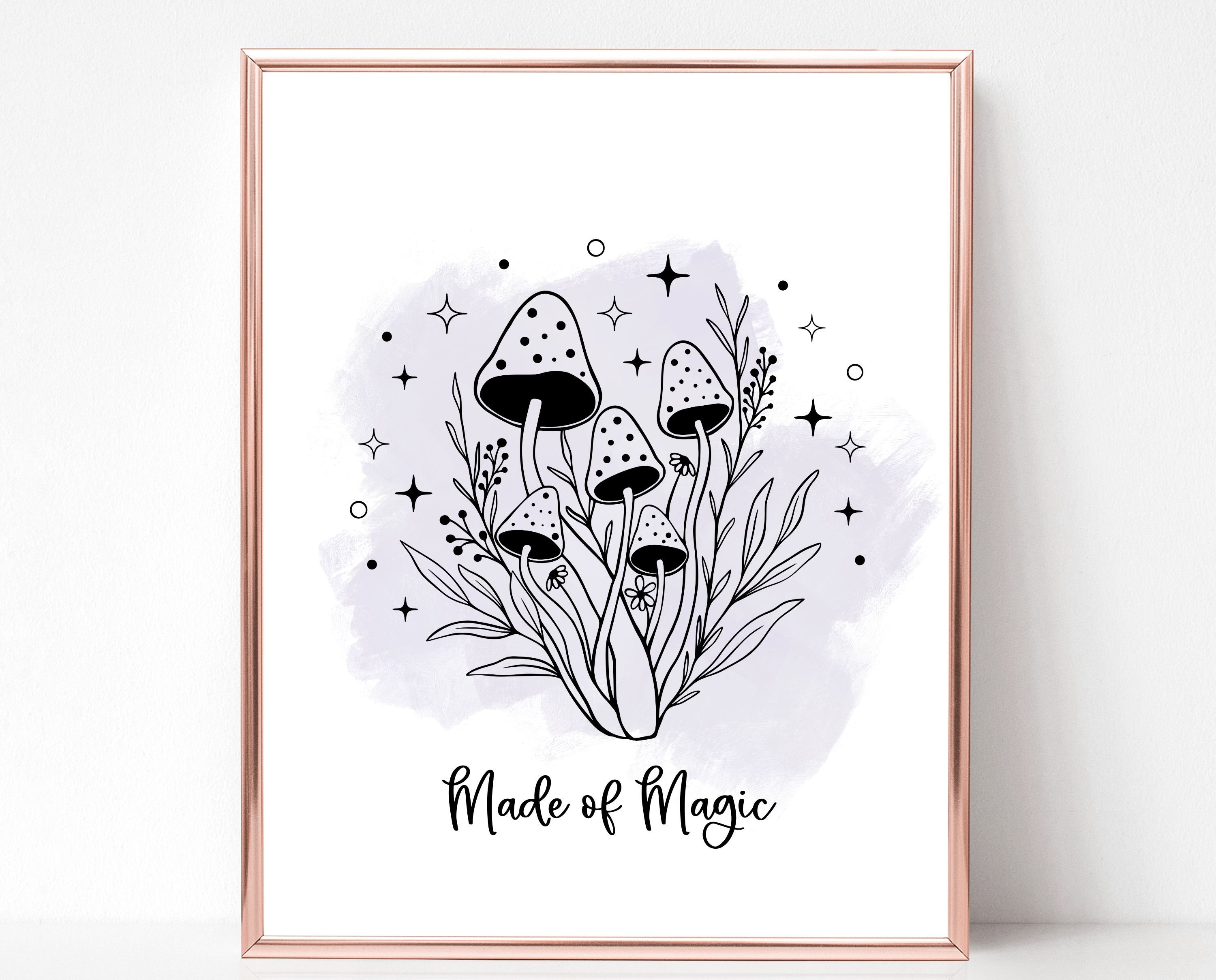 Mushrooms Svg Toadstool Svg Boho Mushroom Clipart Fly - Etsy