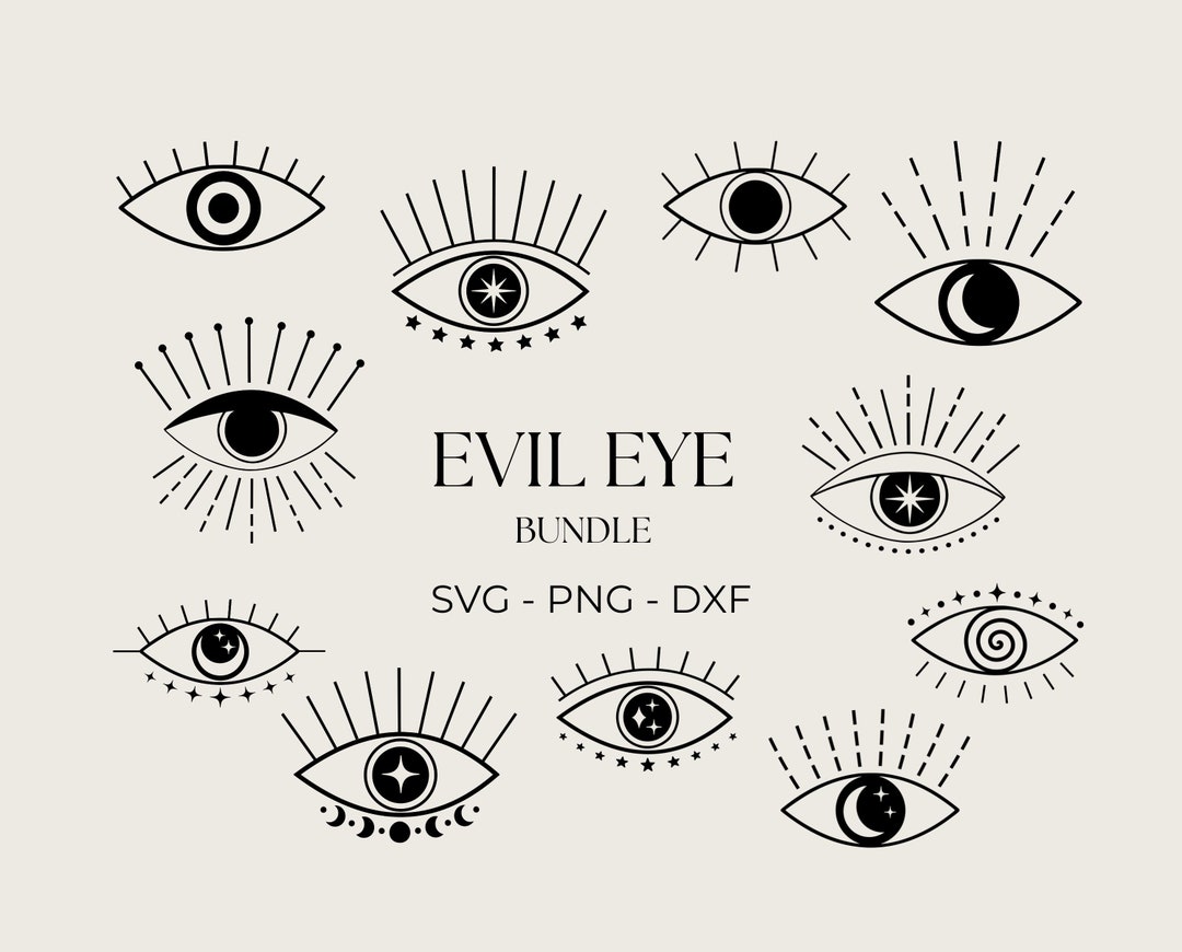 Evil Eye Svg, Witchy Devil Eye Png, Mystical Symbol, Celestial Eye SVG ...