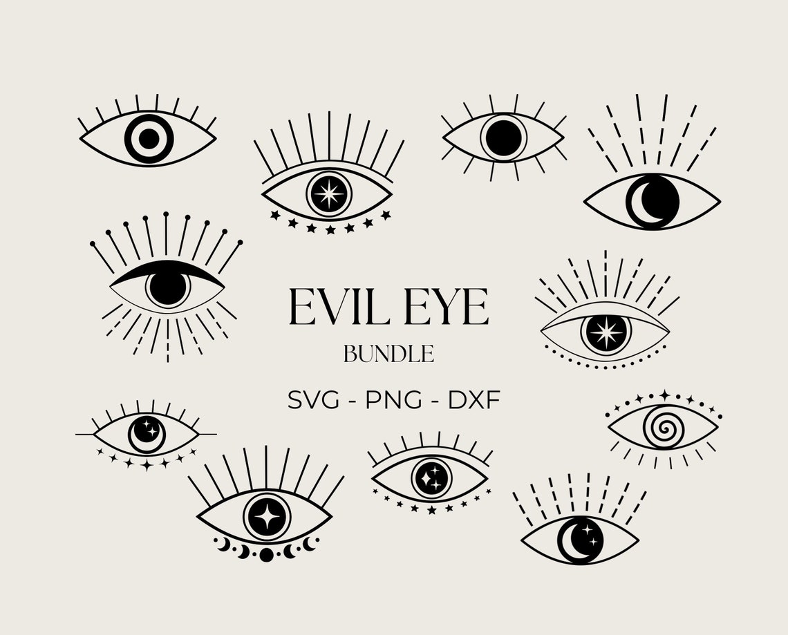 Evil Eye Svg Witchy Devil Eye Png Mystical Symbol Celestial - Etsy