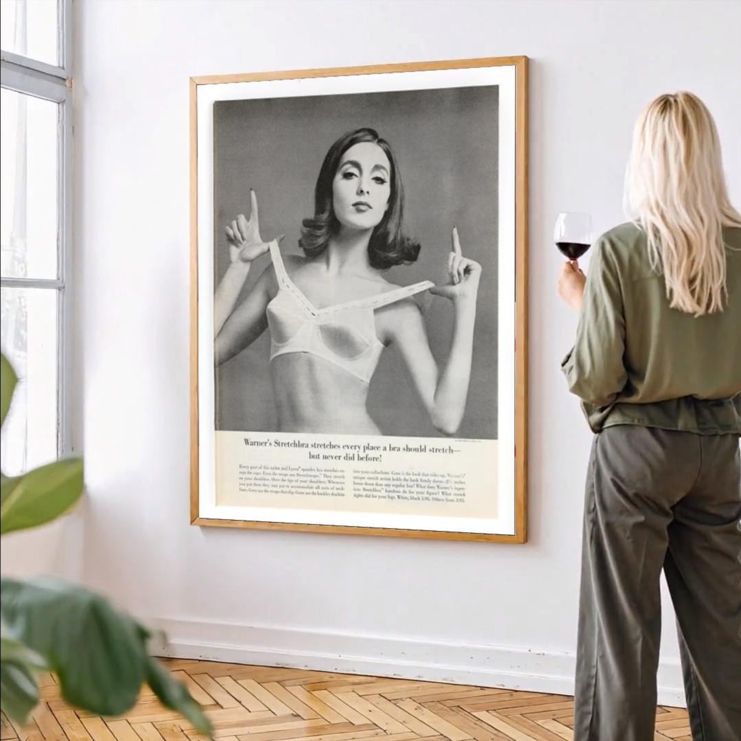 1960s Bra Magazine Ad Print Vintage Lingerie Poster Retro Womens Beauty ...