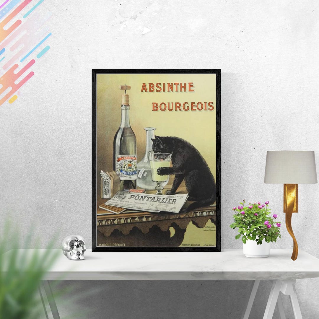 Vintage Poster - Absinthe Bourgeois Poster - Etsy