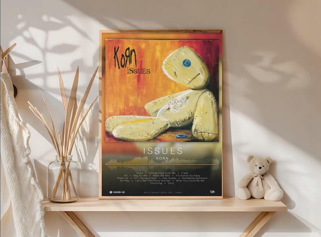 Korn Poster Issues Album Cover Print Nu Metal Music Wall Art - Etsy