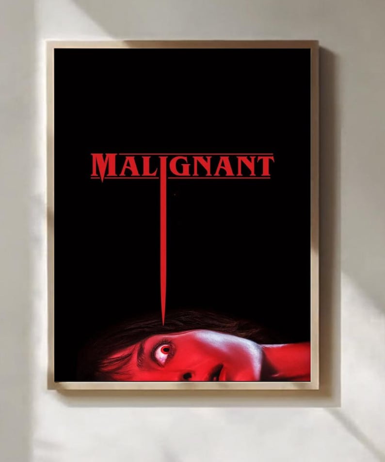 Vintage Malignant Poster Retro Horror Movie Artwork Print Iconic Wall ...