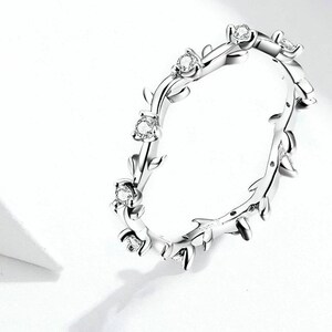 Flower Branch Vine Ringstackable Finger Rings for Women925 - Etsy