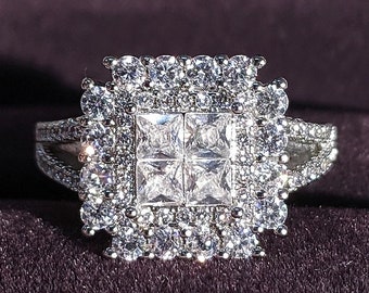 Round Square Ring - Etsy