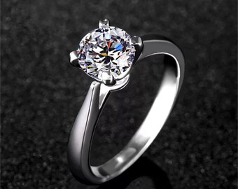 Simple Engagement Ring - Etsy