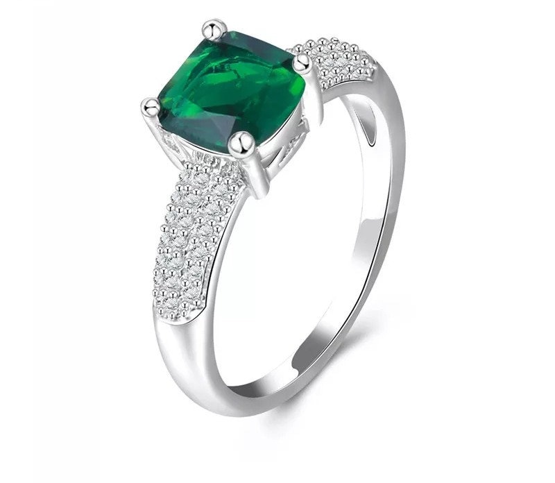 Vintage Green Stone Rings For WomenWedding Jewelry925 | Etsy