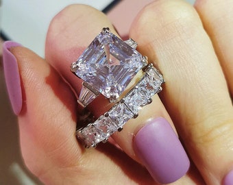 Square Stone Ring - Etsy