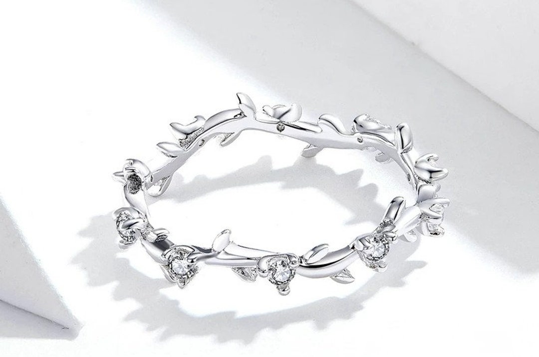 Flower Branch Vine Ringstackable Finger Rings for Women925 - Etsy