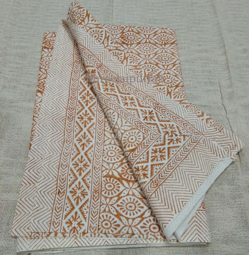 Shreejaipurfab Indian Hand Block Print Cotton Bed Sheet Best | Etsy
